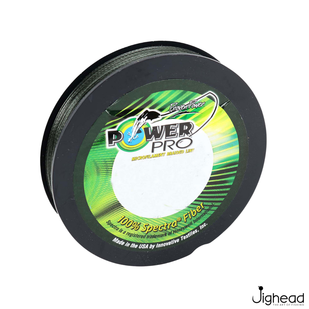 POWERPRO Braid Line| 300YDS | Moss Green – Jighead